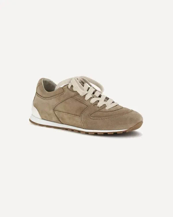 Brunello Cucinelli Suede Lace-up Sneakers - Beige