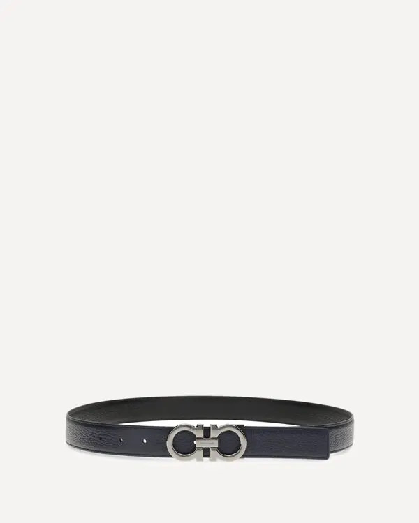 FERRAGAMO Reversible And Adjustable Gancini Belt