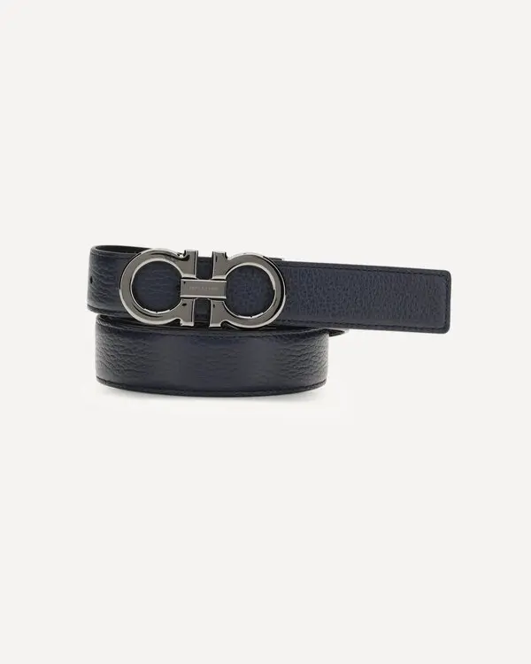 FERRAGAMO Reversible And Adjustable Gancini Belt