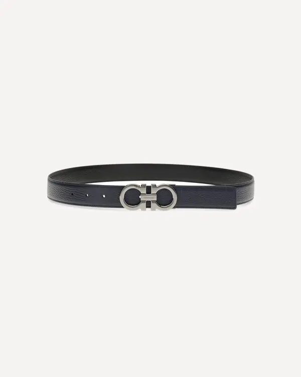 FERRAGAMO Reversible And Adjustable Gancini Belt