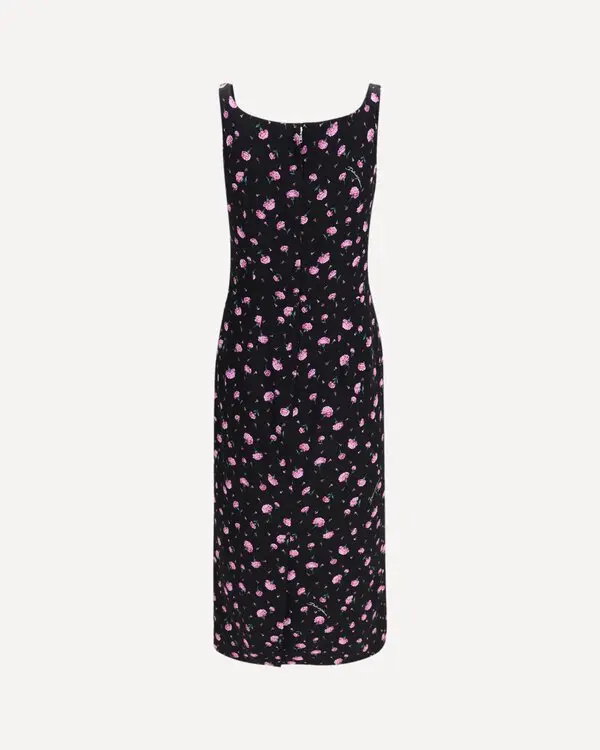 Dolce & Gabbana Sleeveless Floral Print Sheath Dress