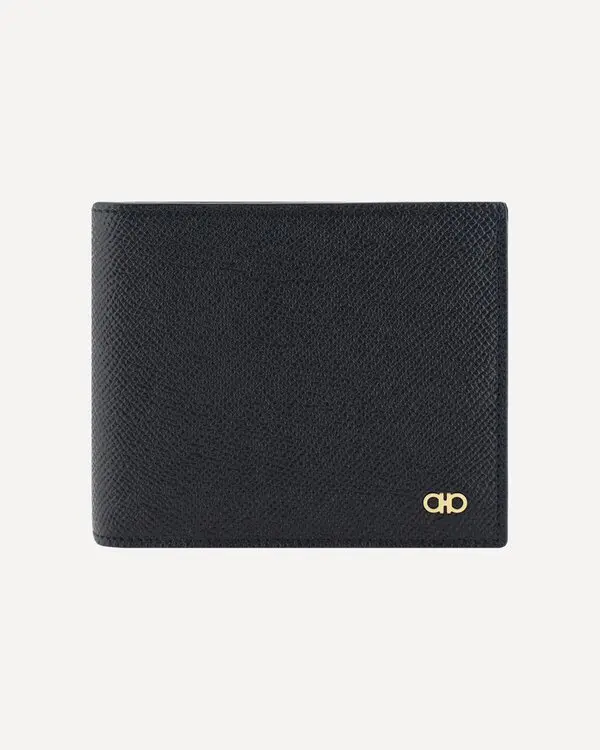 FERRAGAMO Leather Wallet - Black