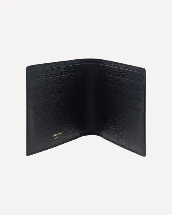 FERRAGAMO Leather Wallet - Black