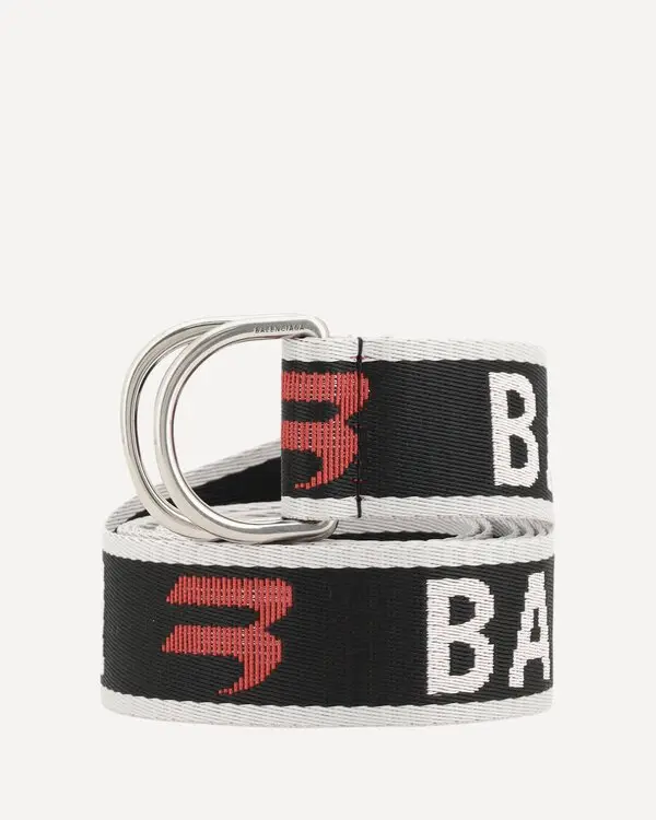 Balenciaga D-ring Logo Belt - Multicolour