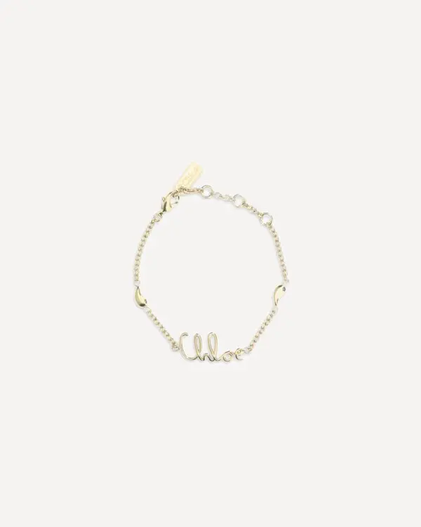 Chloé Iconic Link Bracelet With Logo Pendant
