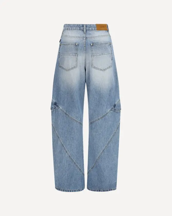 Amiri Barrel Jeans With Cargo Pockets