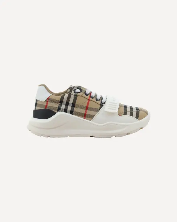 Burberry New Regis Sneakers With Check Archivio Pattern