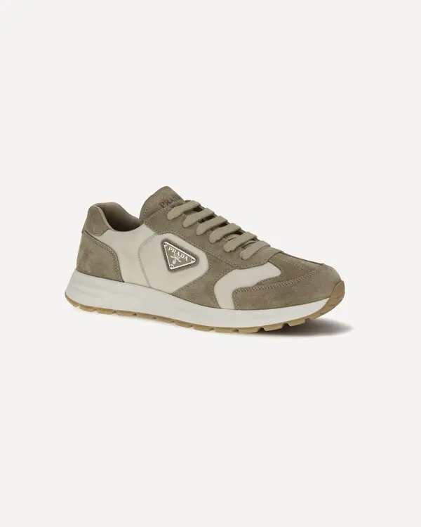 Prada Prax Sneakers In Suede And Re-nylon