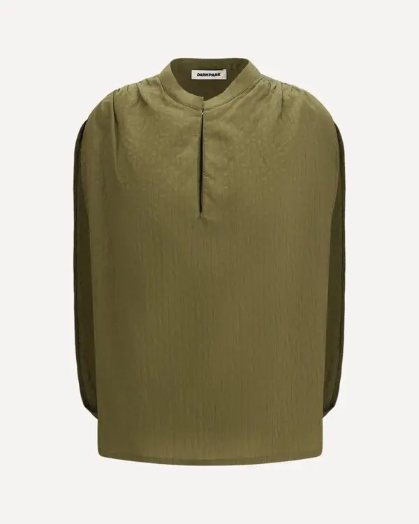 DARKPARK Tracy Textured Gathered Blouse