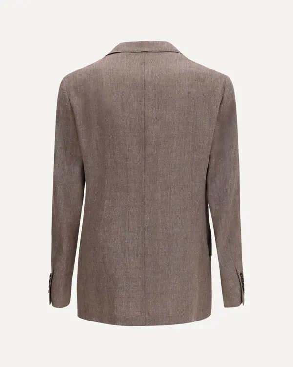 Brunello Cucinelli Double-breasted Tailored Jacket - Brown