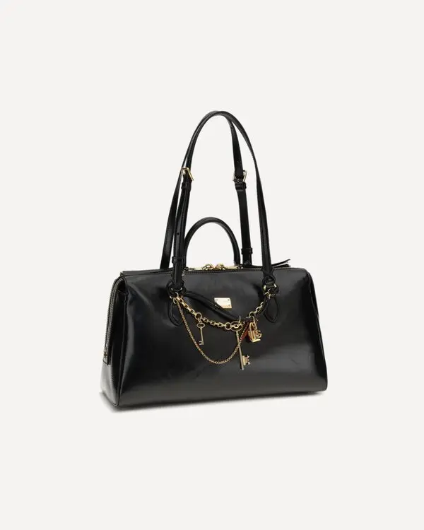 Dolce & Gabbana Vittoria Medium Handbag - Black
