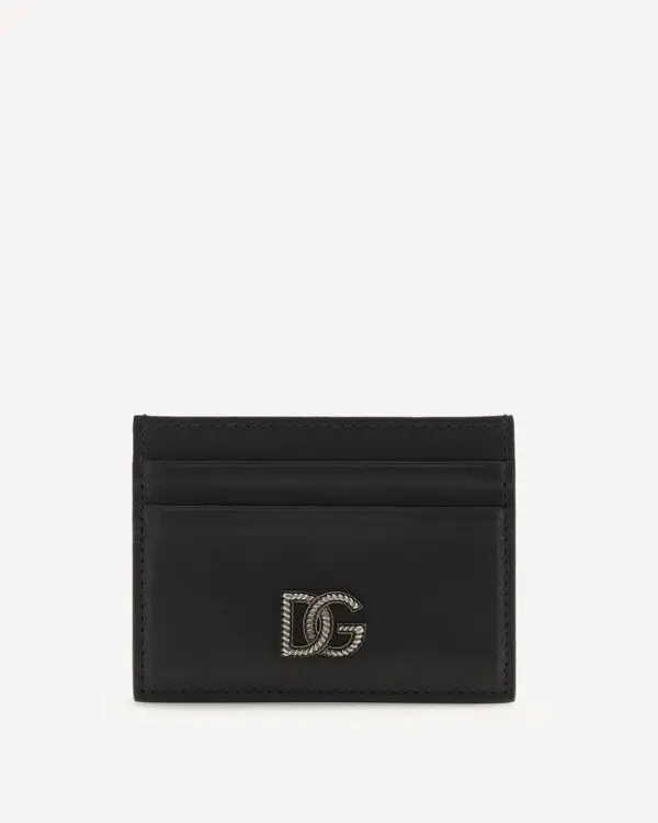 Dolce & Gabbana Leather Card Holder - Black
