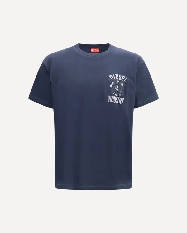 DIESEL® Short Sleeve Crewneck T-shirt Ale