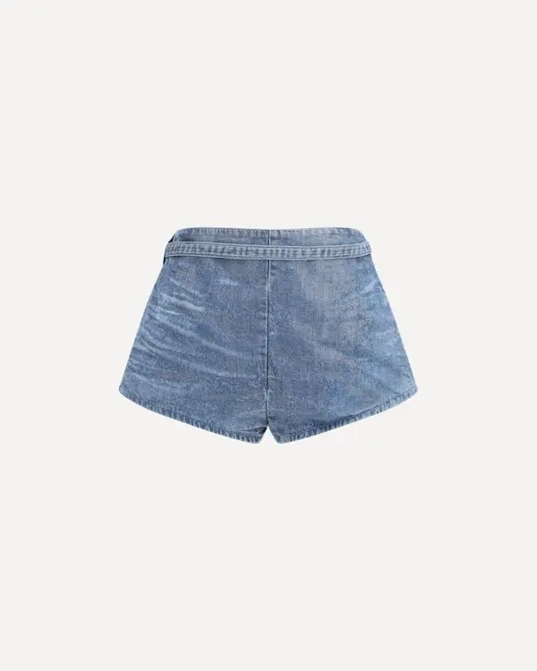 DIESEL® Cotton Shorts With Distressed Finish