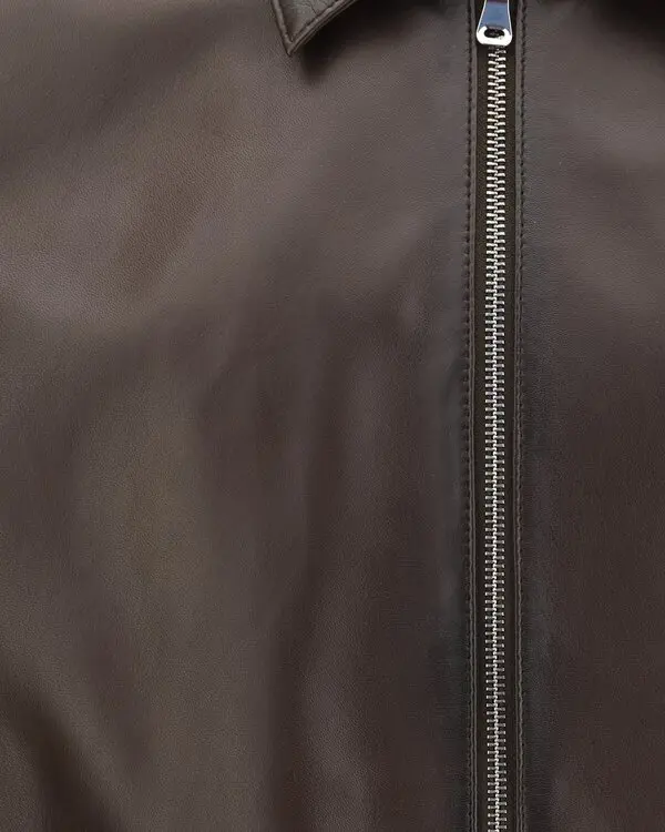 ANDREA D'AMICO Leather Bomber Jacket