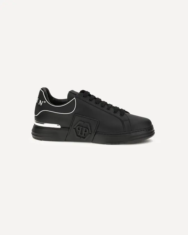 Philipp Plein Phantom Leather Lace-up Sneakers