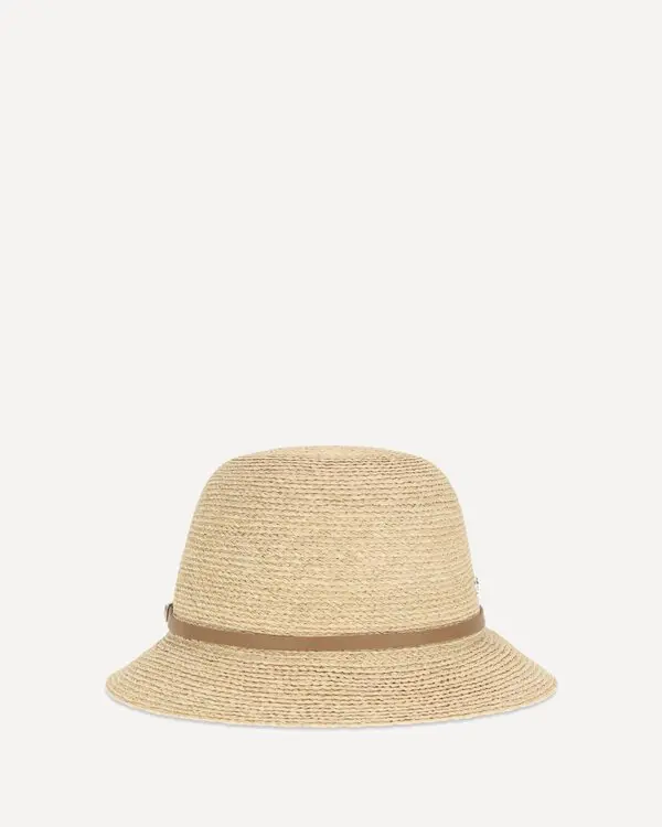 Helen Kaminski Straw Cloche Hat - Beige