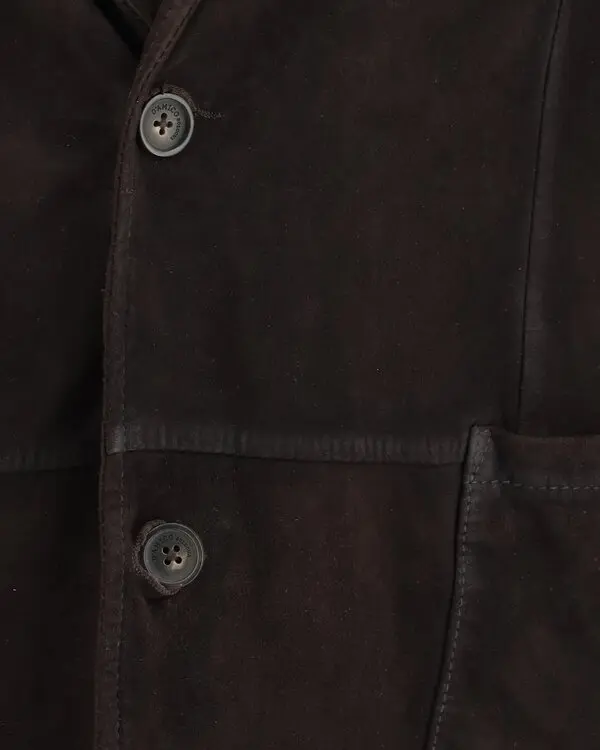 ANDREA D'AMICO Suede Single-breasted Jacket