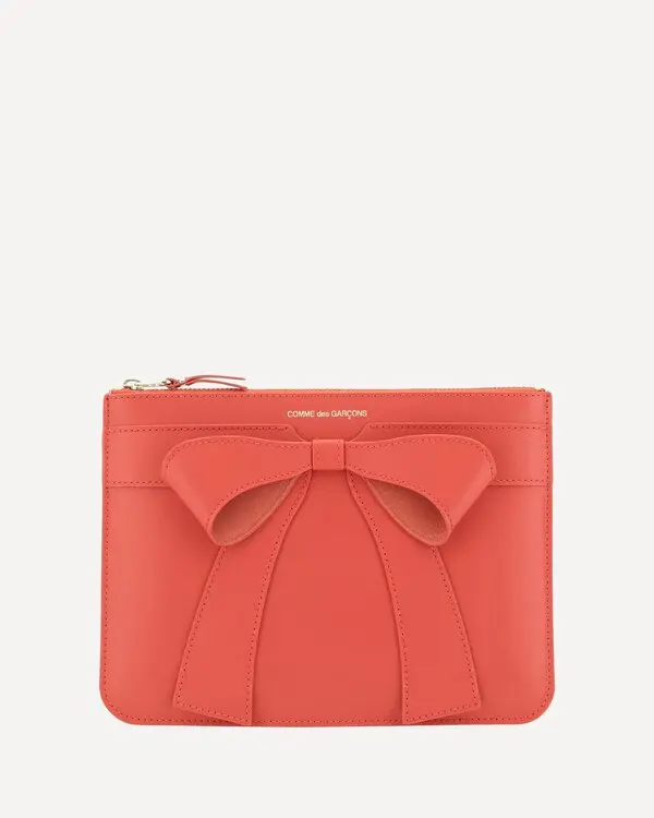 Comme Des Garçons Big Bow Coin Purse - Red