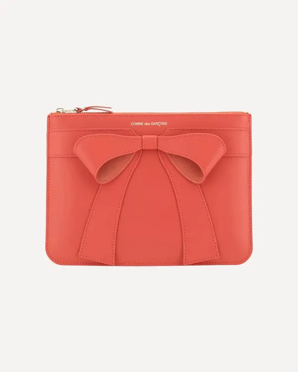 Comme Des Garçons Big Bow Coin Purse - Red
