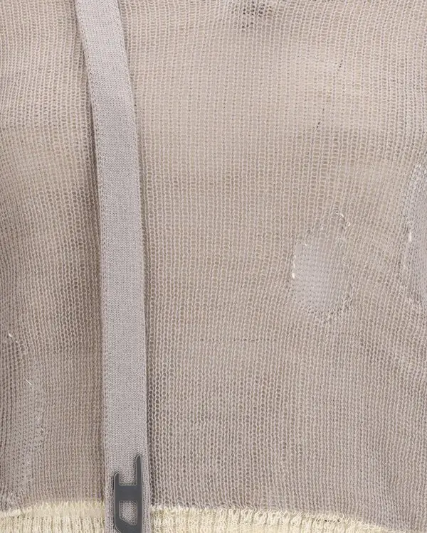 DIESEL® Distressed Knit Sweater With Cut-out Detail