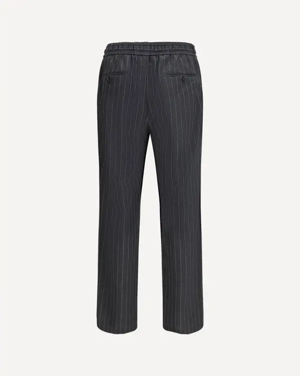 Dolce & Gabbana Wool Pinstriped Trousers - Grey