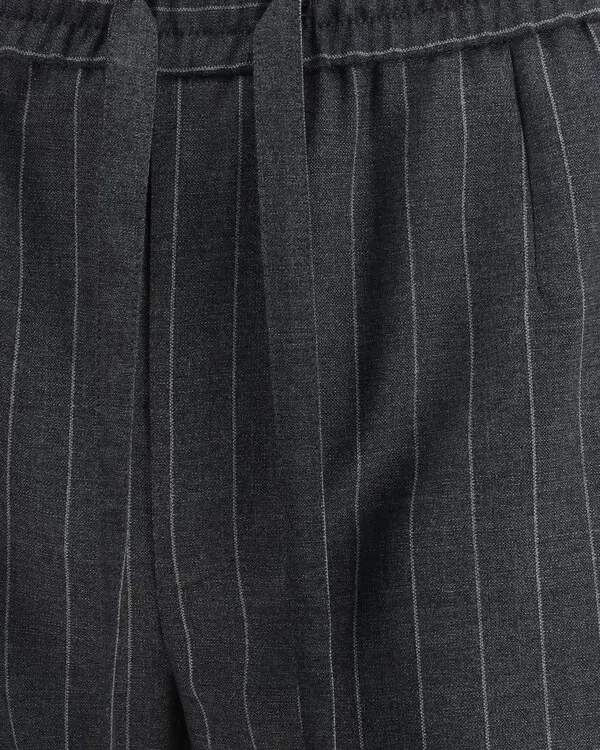 Dolce & Gabbana Wool Pinstriped Trousers - Grey