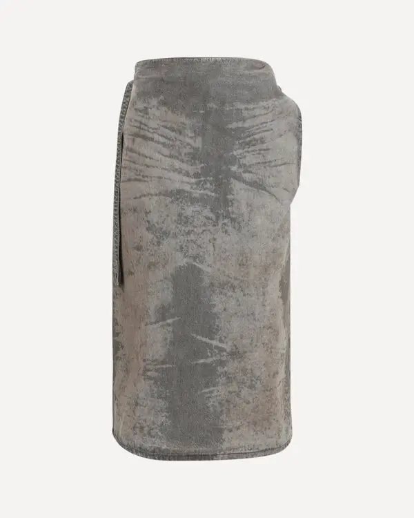 DIESEL® De-morika-fsi Flared Midi Skirt - Grey