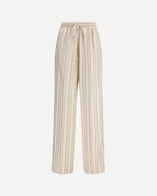 UMIT BENAN Michelle Silk Pants With Striped Pattern