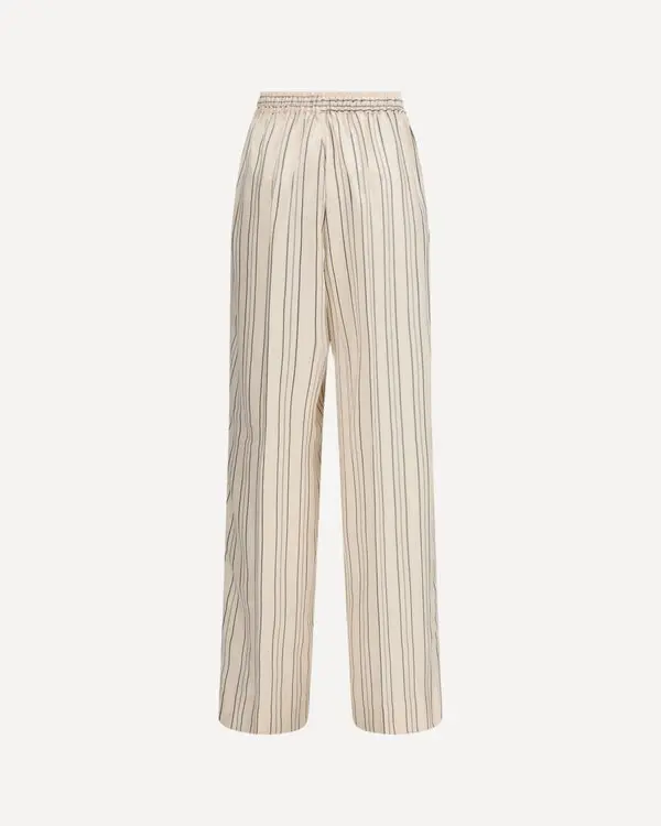 UMIT BENAN Michelle Silk Pants With Striped Pattern