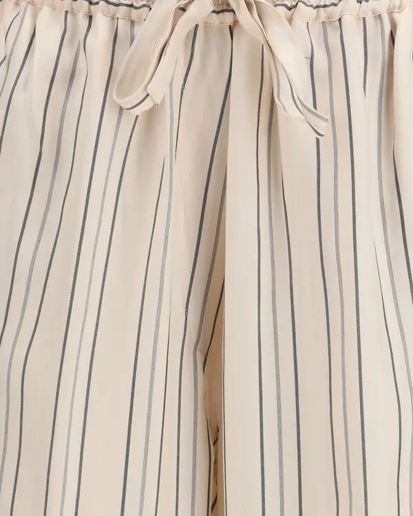 UMIT BENAN Michelle Silk Pants With Striped Pattern