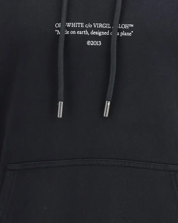 Off-White Statement Skate Hoodie - Black