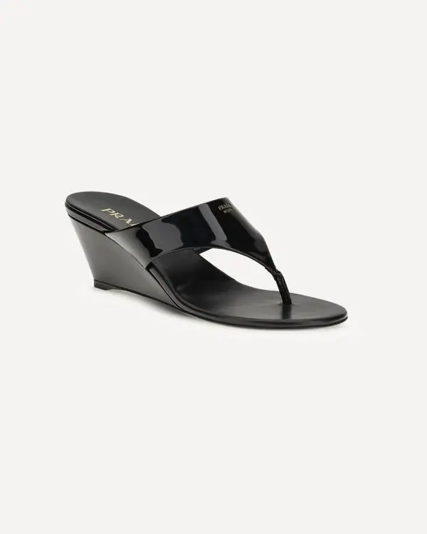 Prada Leather Thong Sandals