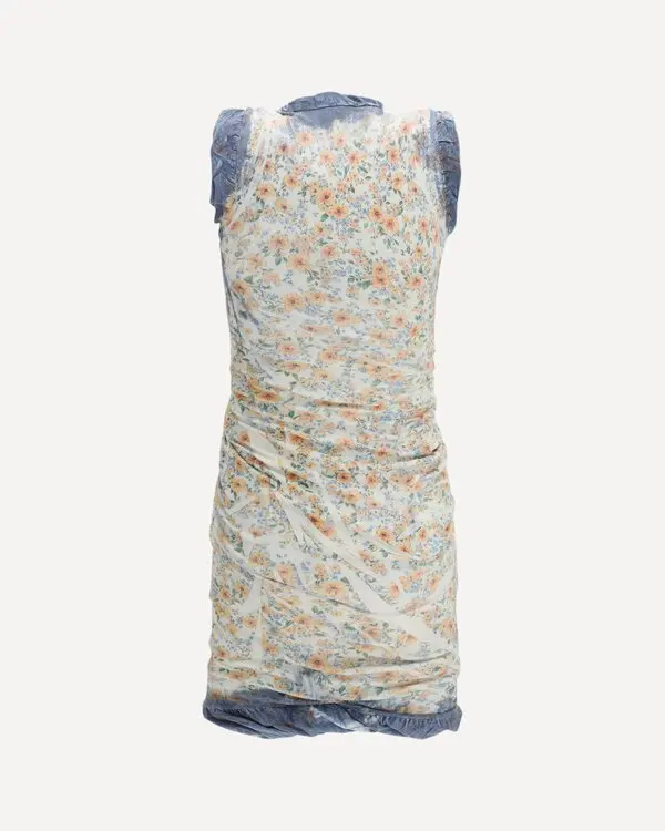 DIESEL® D-ayana Floral Print Ruched Mini Dress