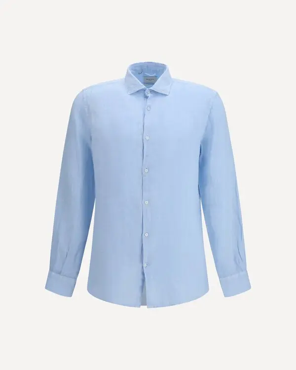 BROOKSFIELD Linen Shirt - Light Blue