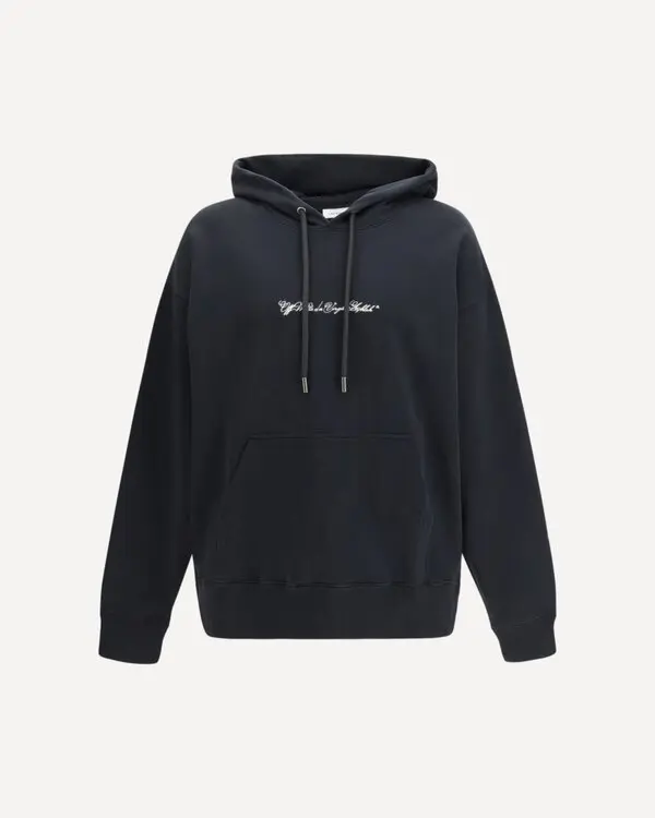 Off-White Script Arrow Diagonal Skate Hoodie - Black
