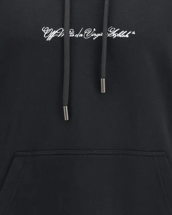 Off-White Script Arrow Diagonal Skate Hoodie - Black