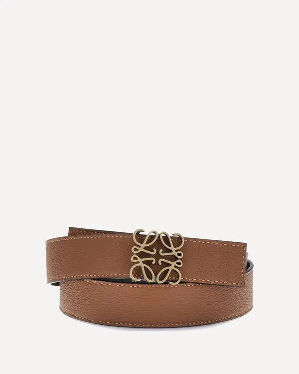 Loewe Anagram Reversible Belt - Brown