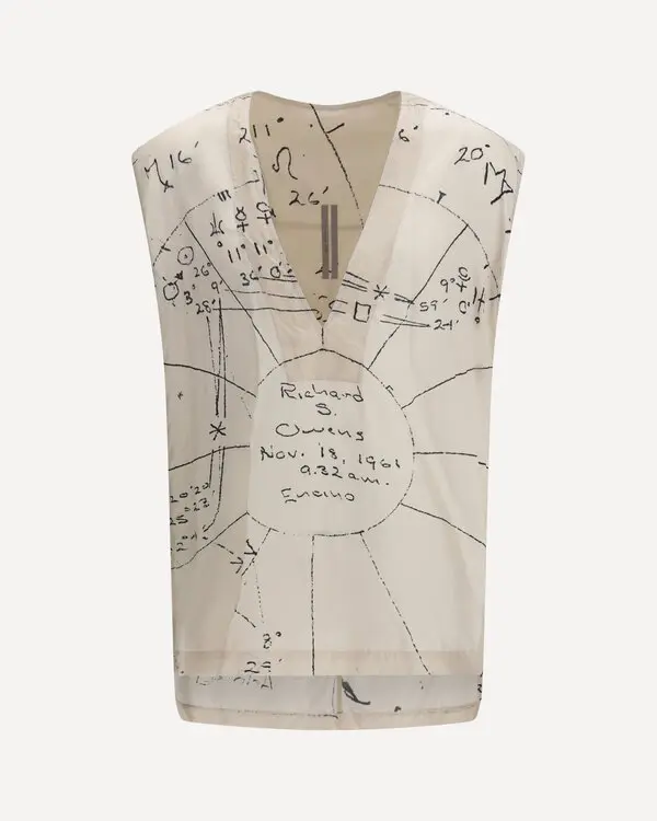 Rick Owens Asymmetrical Cropped Flightsuit Top - Cream