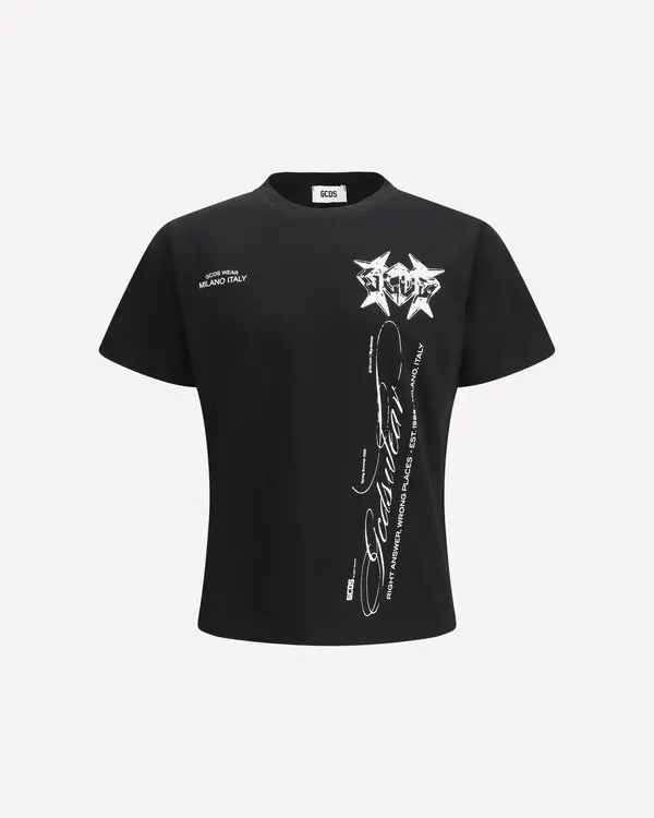 Gcds Hitory Print Cotton T-hirt