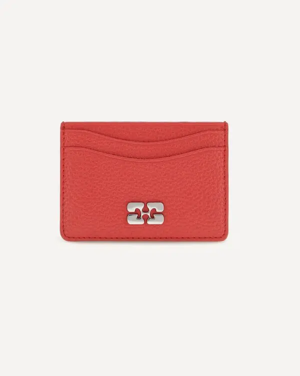 GANNI Bou Cardholder - Red