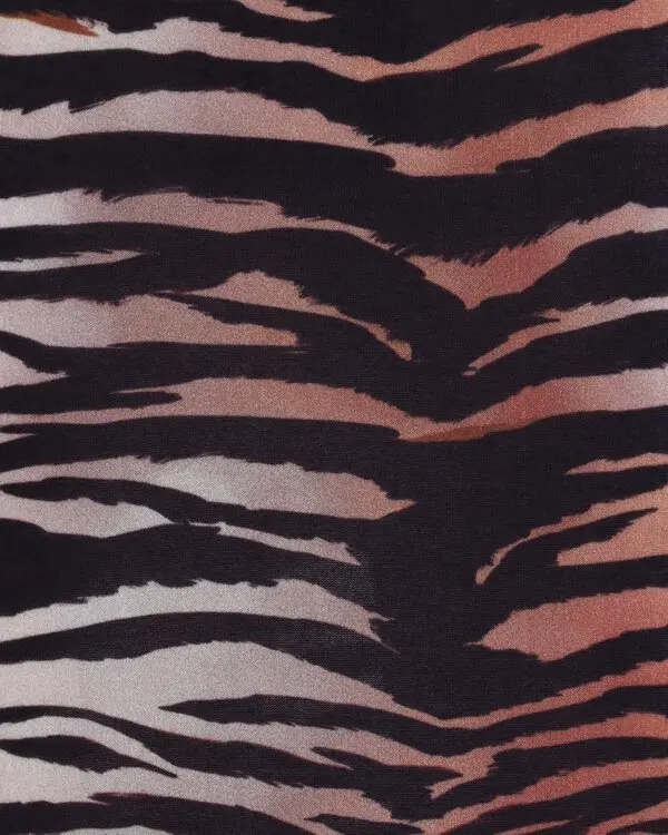 Pinko Tiger Print Short Sleeve Dress