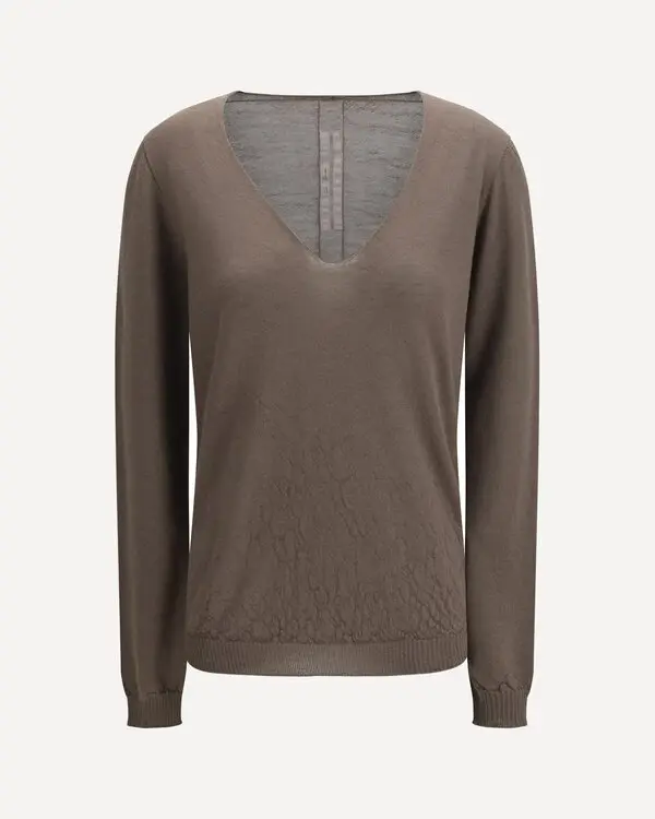 Rick Owens Temple Extreme V-neck Sweater
