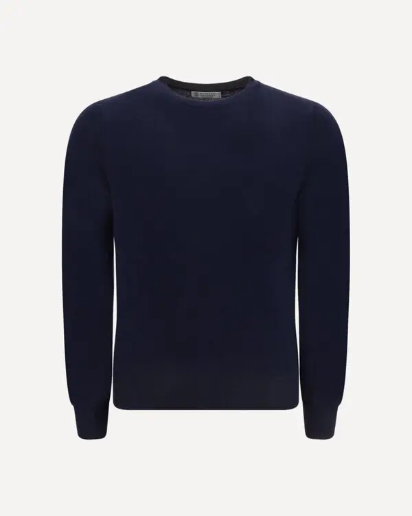 Brunello Cucinelli Virgin Wool Sweater - Blue