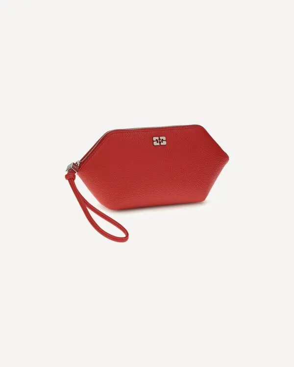 GANNI Pouch Bou Make Up With Butterfly Logo Embellishment