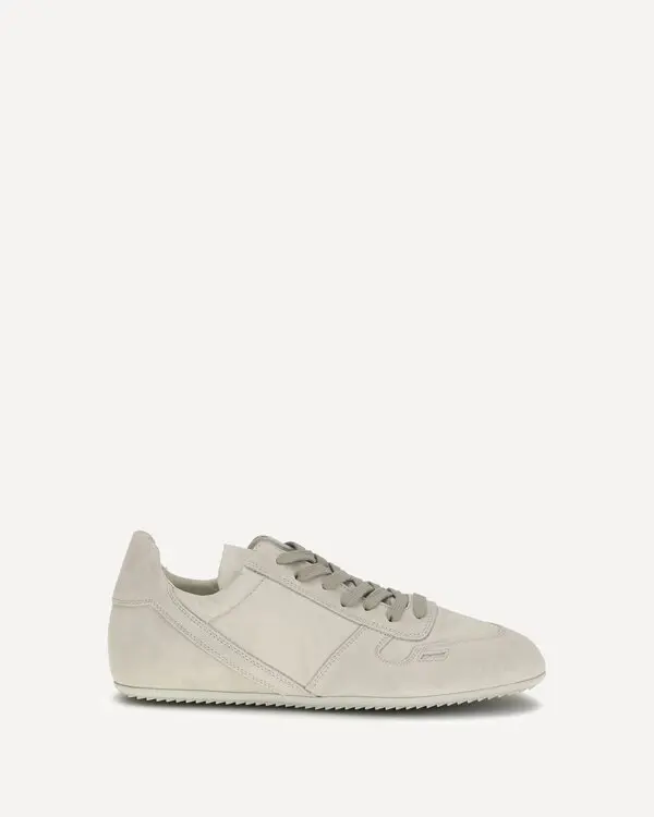 Rick Owens Fabric And Leather Lace-up Sneakers