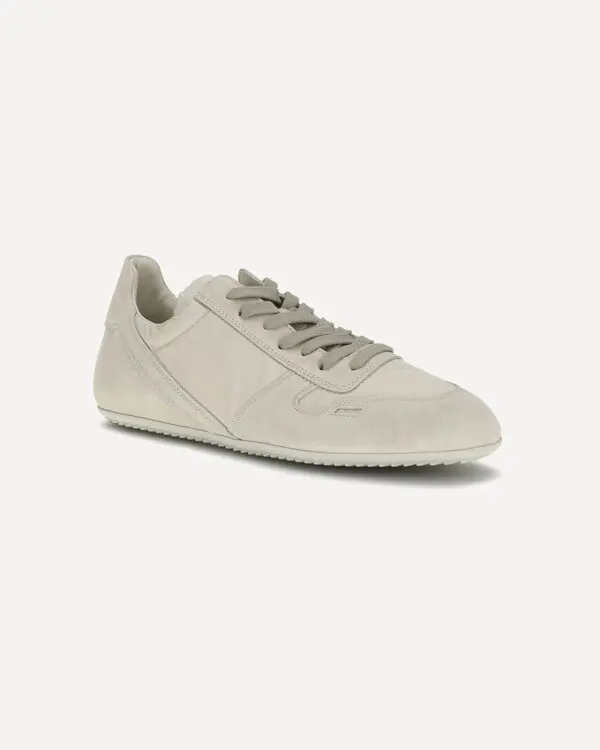 Rick Owens Fabric And Leather Lace-up Sneakers
