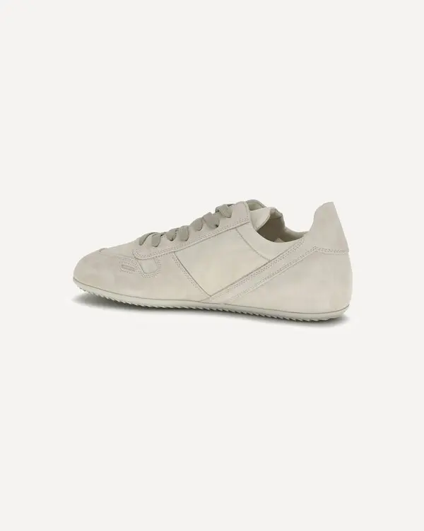 Rick Owens Fabric And Leather Lace-up Sneakers