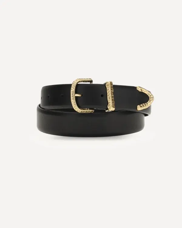 Pinko Leather Belt With Decorated Buckle
