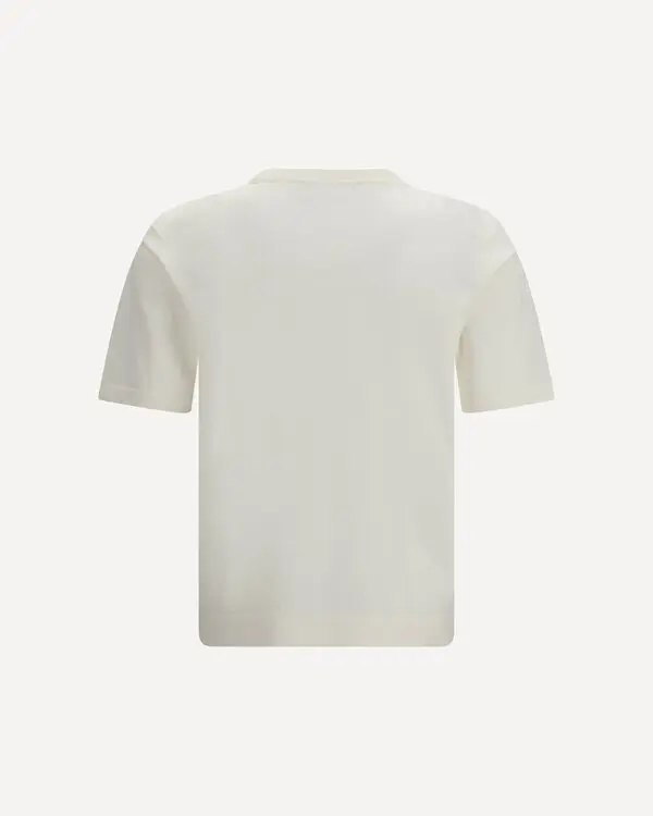 PIACENZA CASHMERE 1733 Short Sleeve Crewneck Sweater - Blue